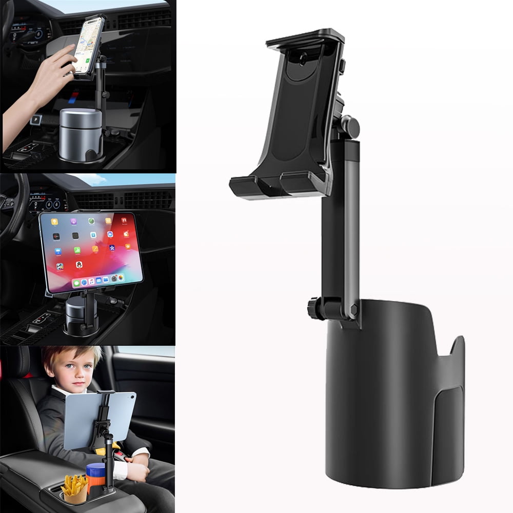 2 in 1 Car Cup Holder Expander Adapter with 360° Rotation, Phone Tablet ...