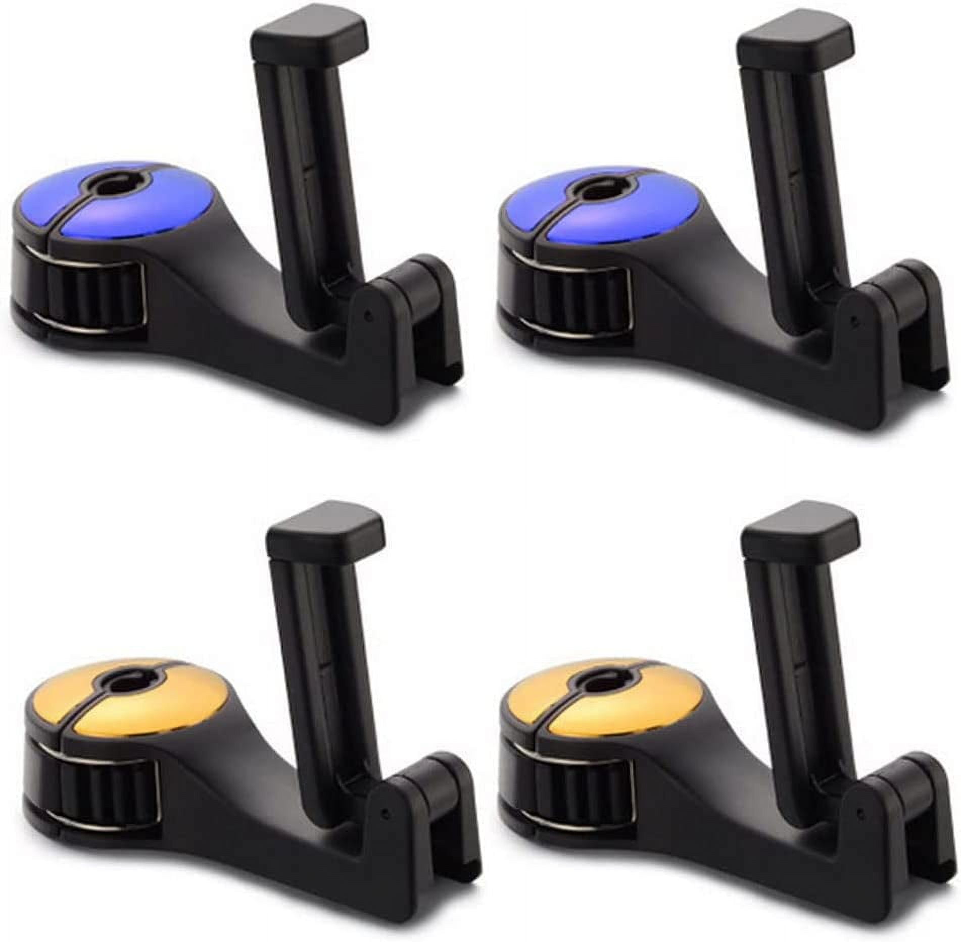 2 in 1 Car Headrest Hidden Hook with Phone Holder, 360° Rotation ...