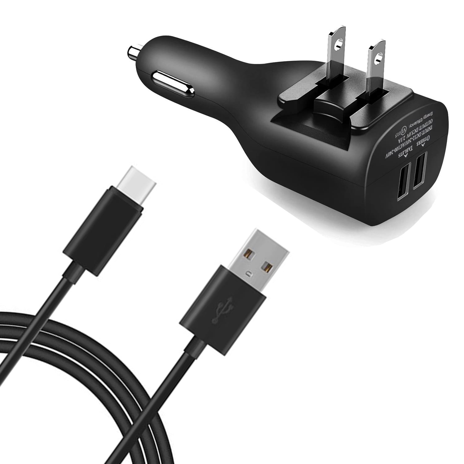2-in-1 Car Home Charger for OnePlus Pad 2/Pro/3 (2025) - 6ft Long USB-C ...