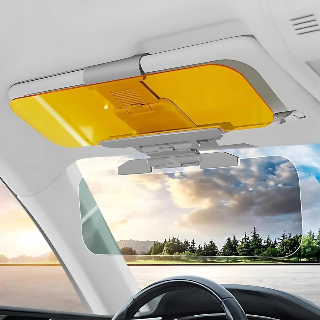 2-in-1 Car Sun Visor Extender, Anti-Glare Day/Night Driving Sunshade ...