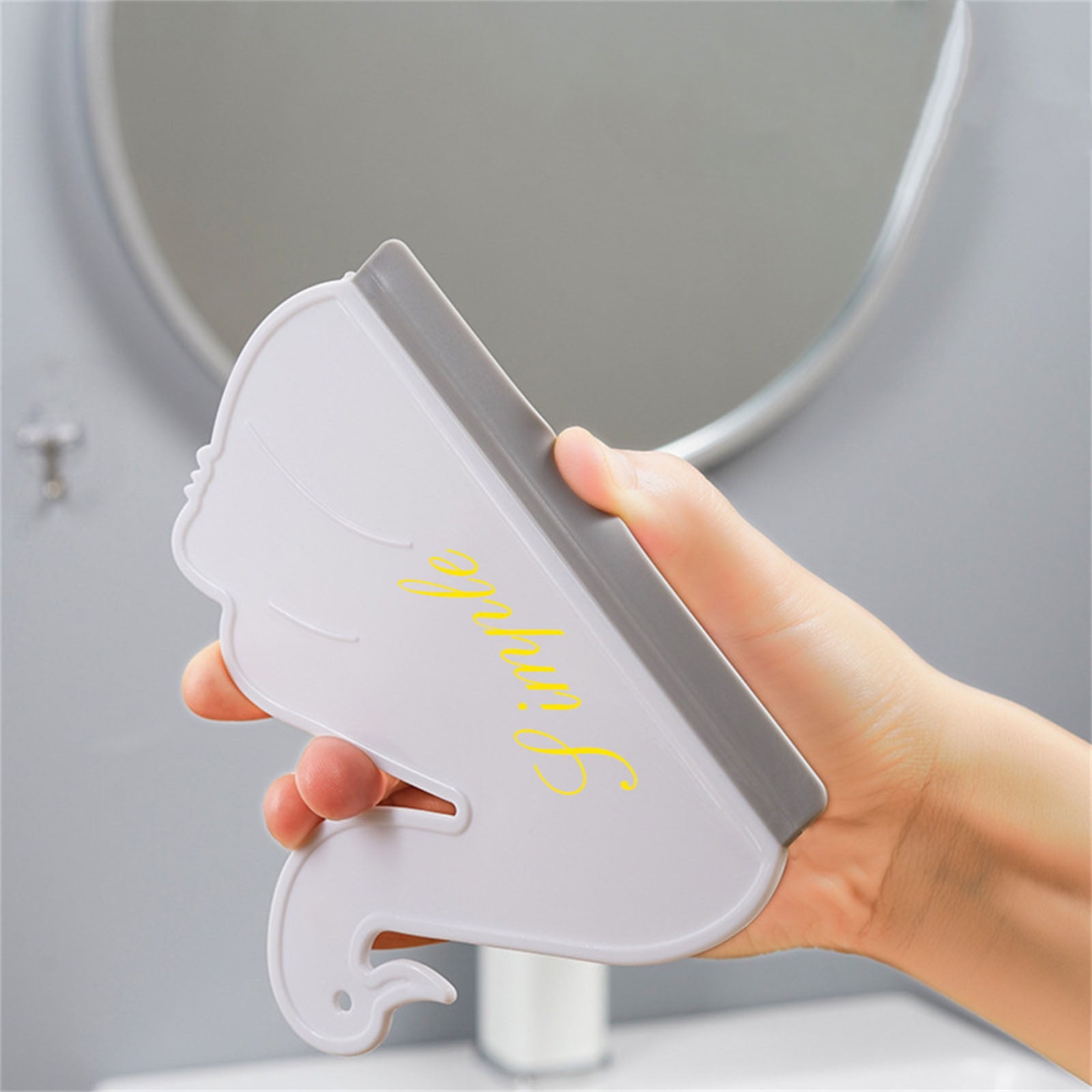 2 in 1 Car Window Squeegee with Long Stainless Steel Handle, Rubber Car ...