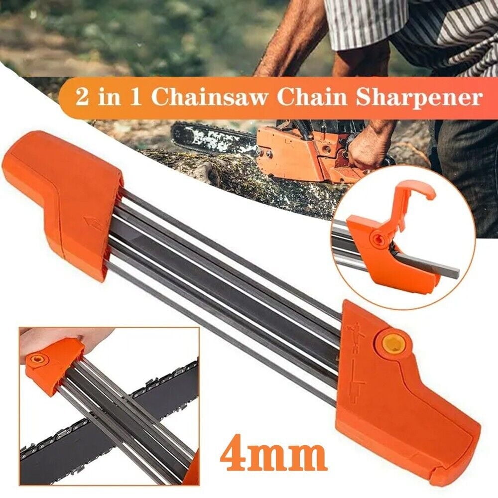 2-in-1 Chainsaw Sharpener for 3/8” Chain – Easy to Use, Portable, 4mm ...