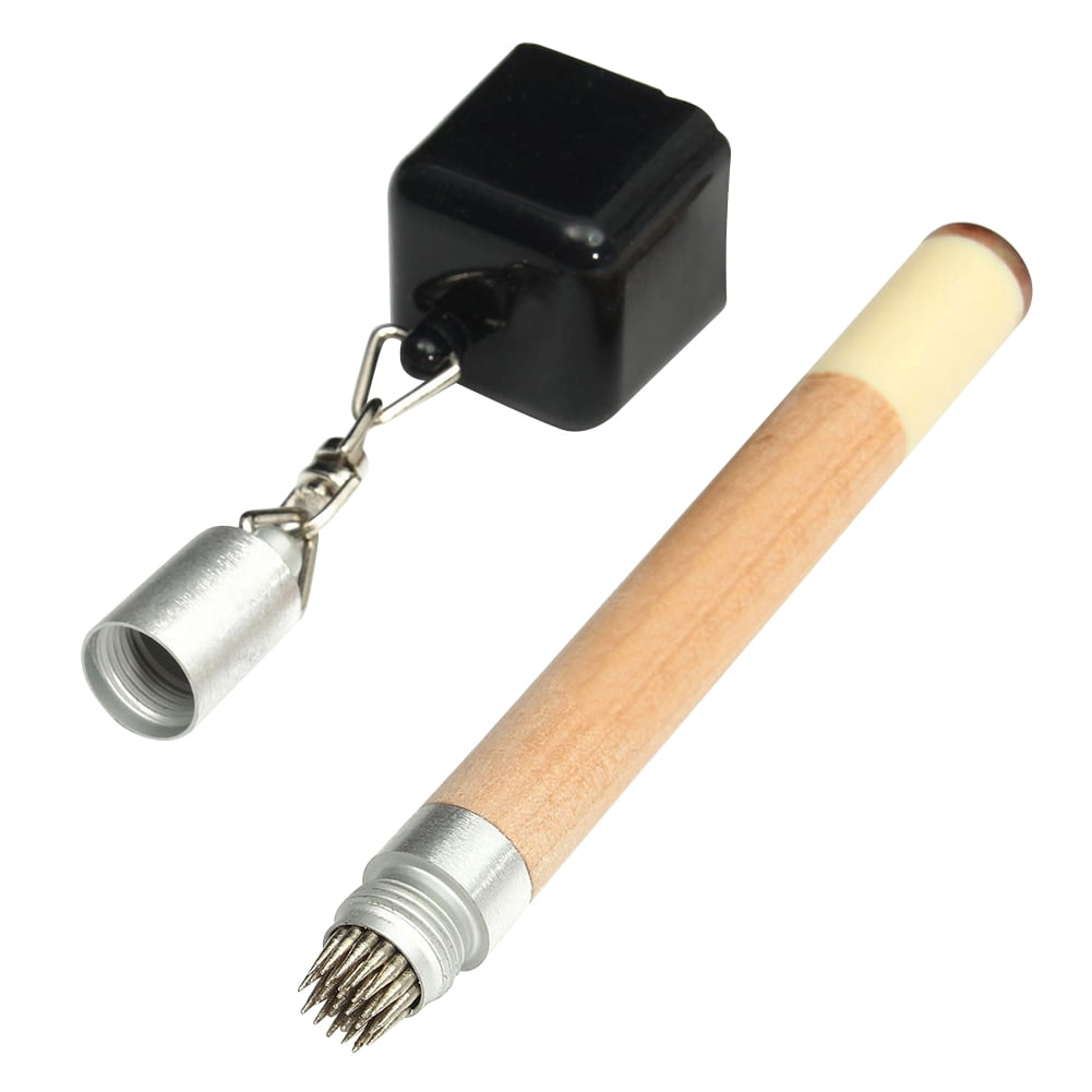 2 in 1 Chalk Holder Magnetic Stick Billiard Snooker Pool Cue Tip ...