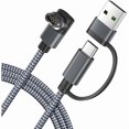 2-in-1 Charger Cable for Garmin Watch 4FT 1Pack,Charging Power Cord for ...