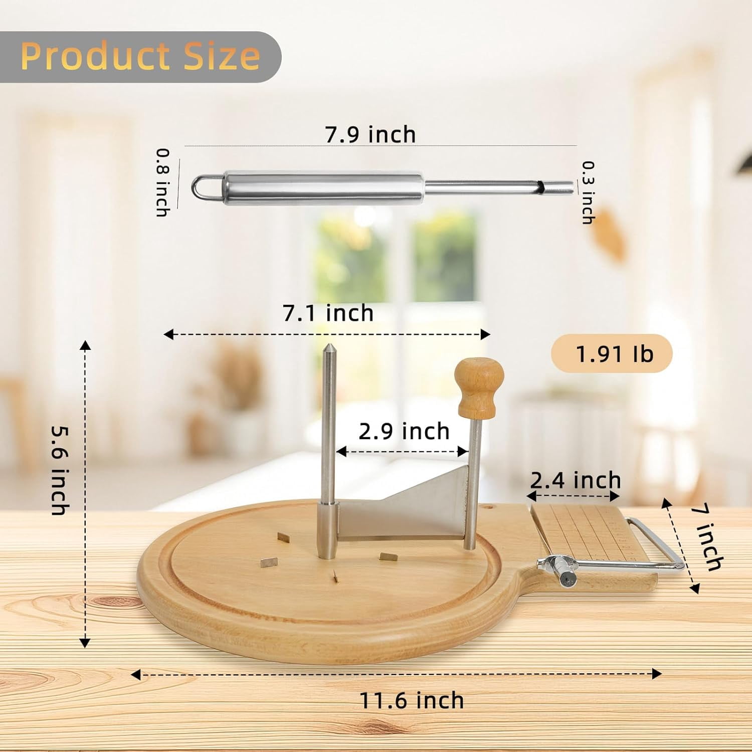 2-in-1 Cheese Curler Wheel & Slicer Stainless Steel Shaver Multi ...