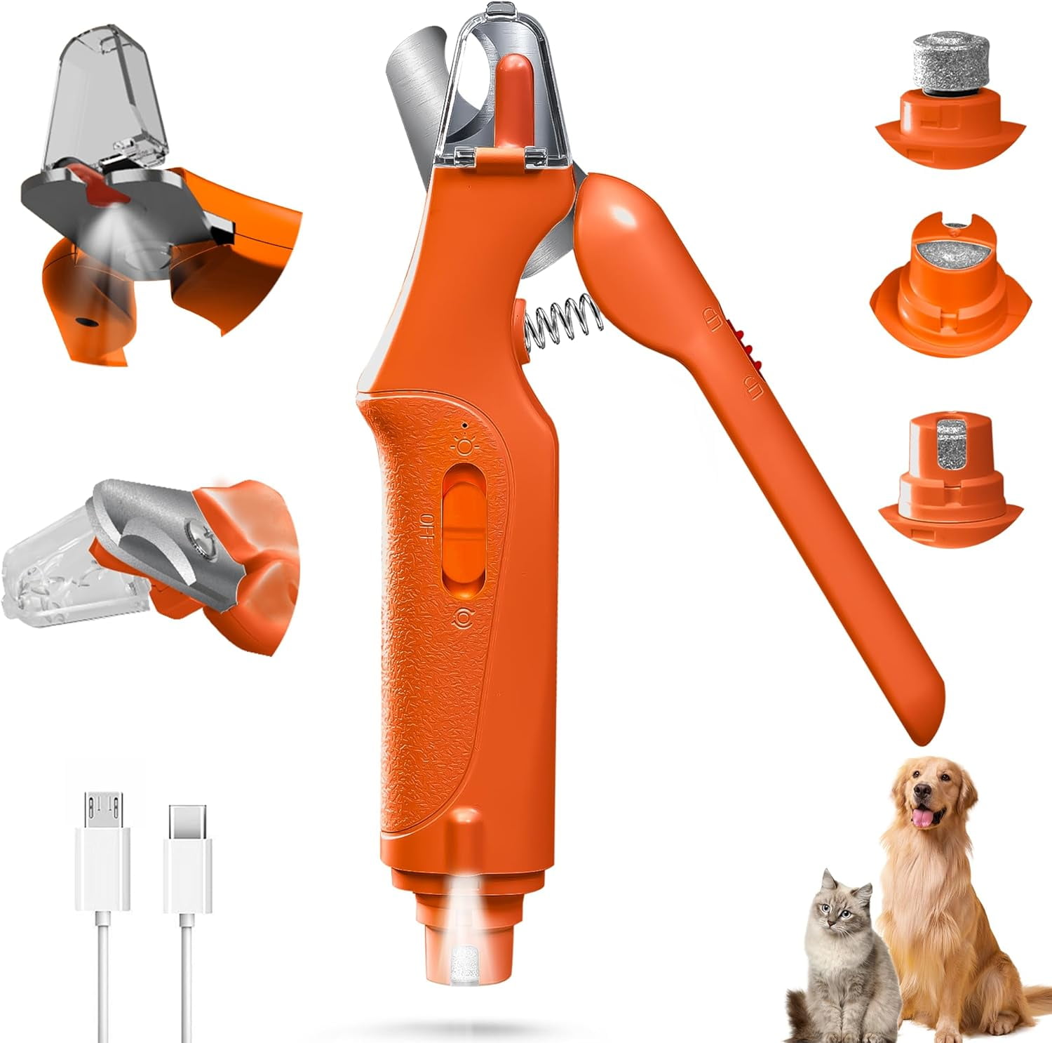 2-in-1 Clippers & Clippers Trimmers for Large Medium Small Dogs Cats ...