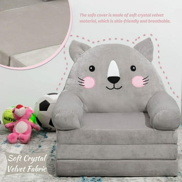 Delsit Toddler Couch & Kids Sofa - European Made Children's 2 in 1 Flip ...