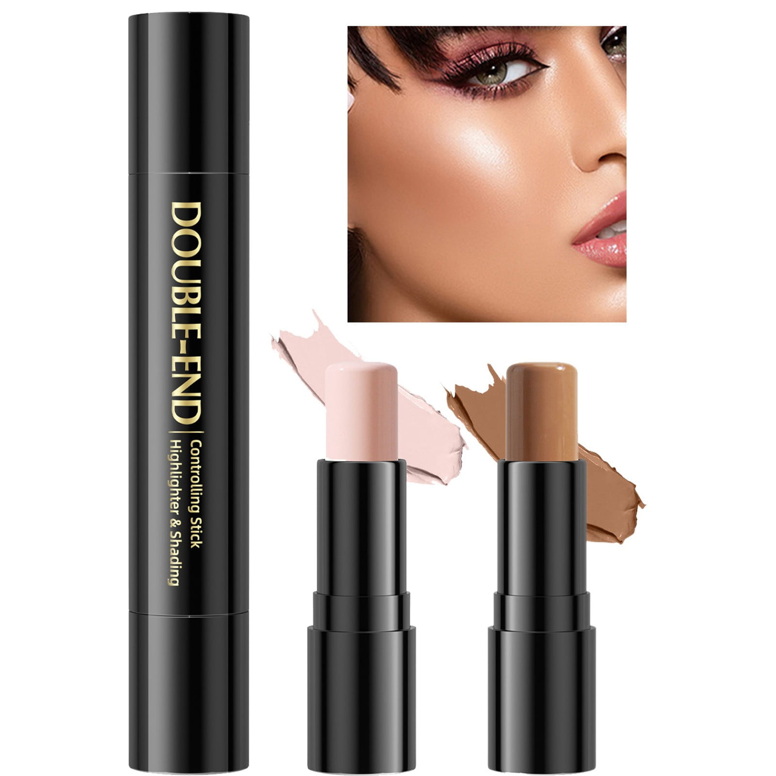 2-in-1 Cream Contour & Highlighter Stick – Silky Smooth Face Sculpting ...