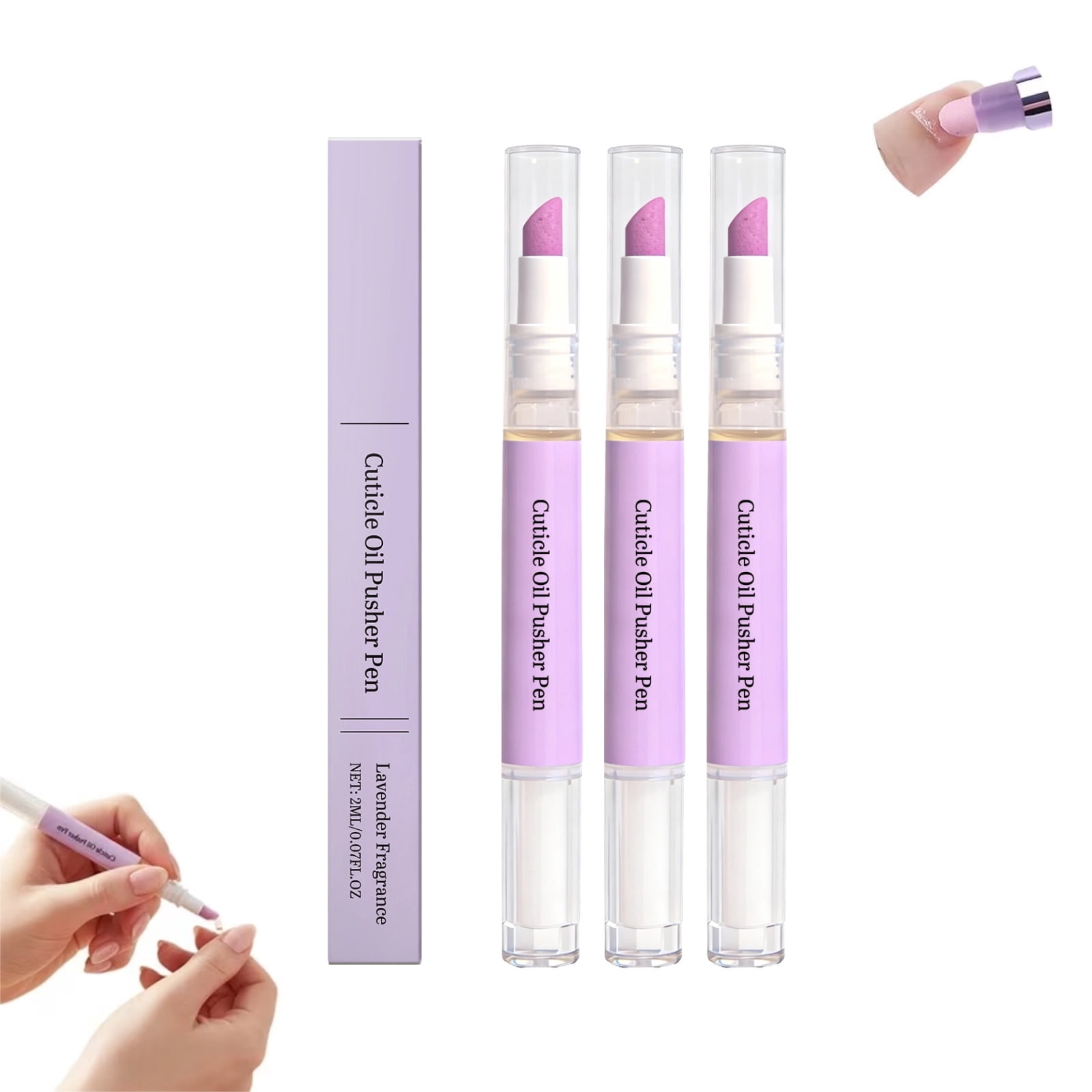 2-in-1 Cuticle Oil Pusher Pen, 2026 New Ceramic Cuticle Pusher & Oil ...