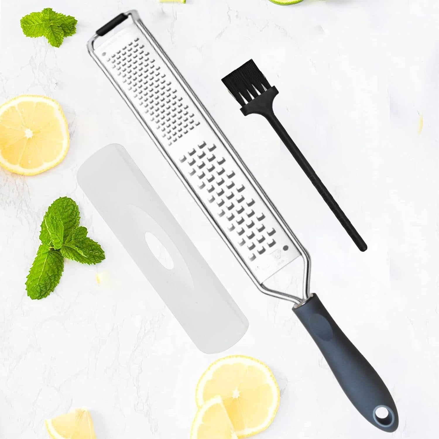 2-in-1 DESIGNED BY CHEFS Lemon Parmesan Cheese Zester and Food Shredder ...