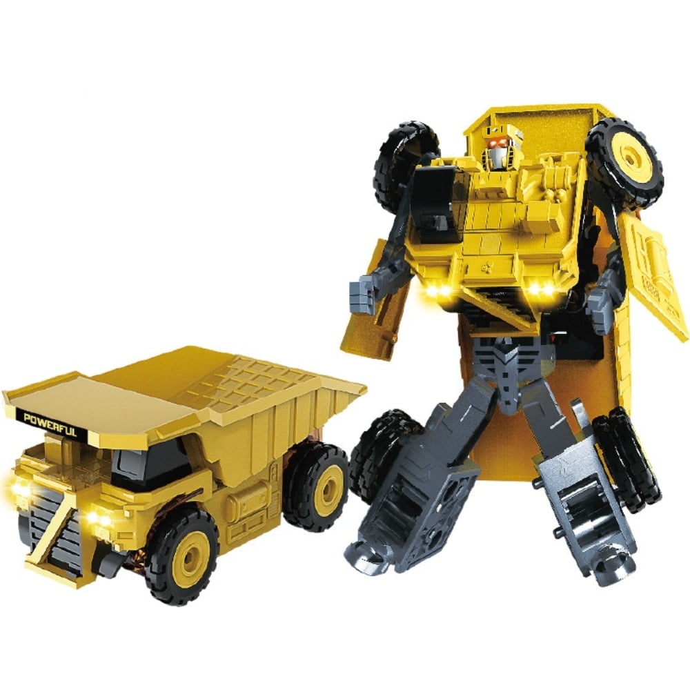 2 in 1 Deformation Robot Train Bulldozer Excavator Transformation Robot ...