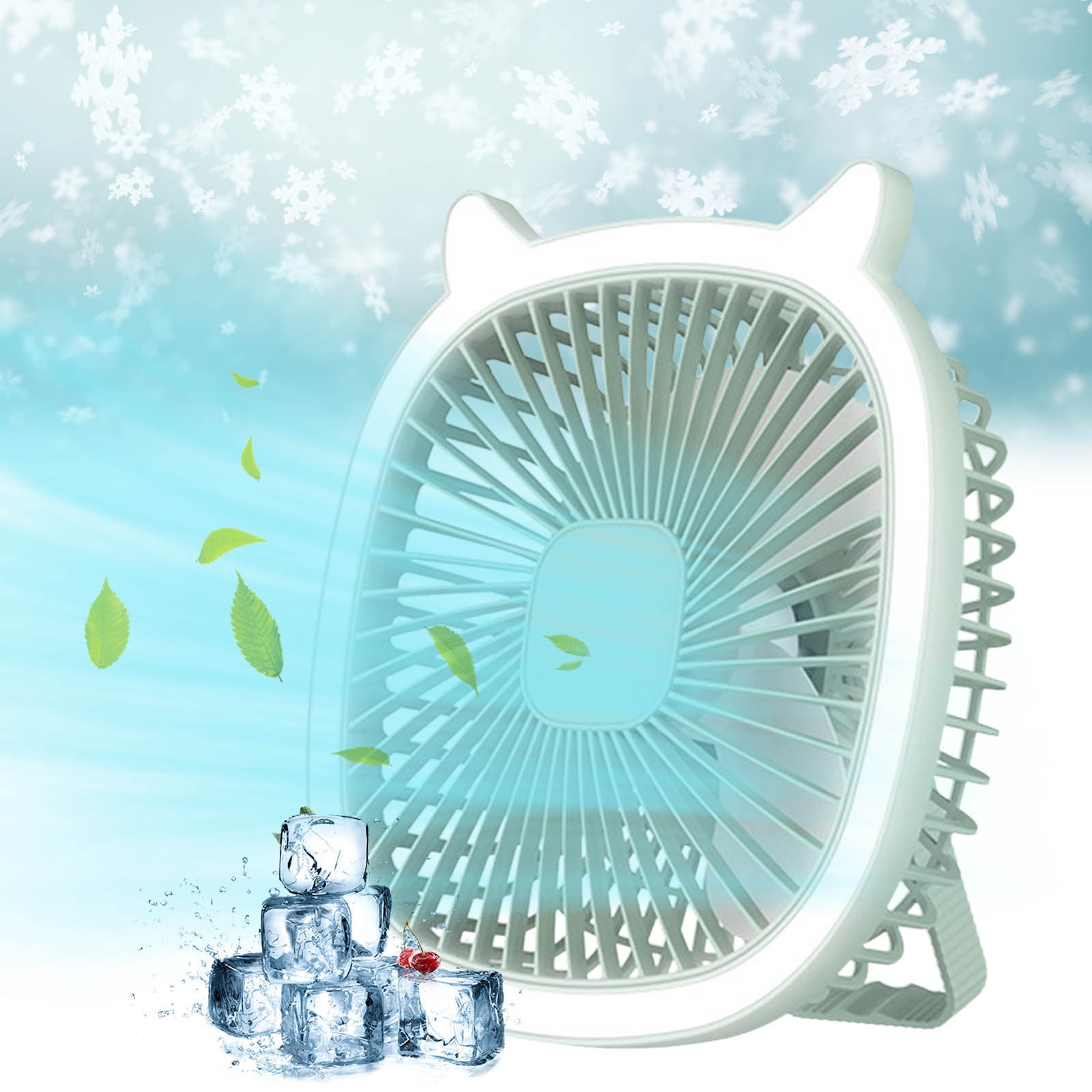 2 in 1 Desk Lamp & Fan - USB Wall Mounted Portable Circulating Fan with ...