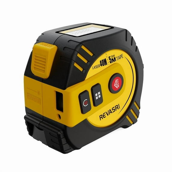 2 in 1 Digital Laser Tape Measure, Laser Distance Meter Display On ...