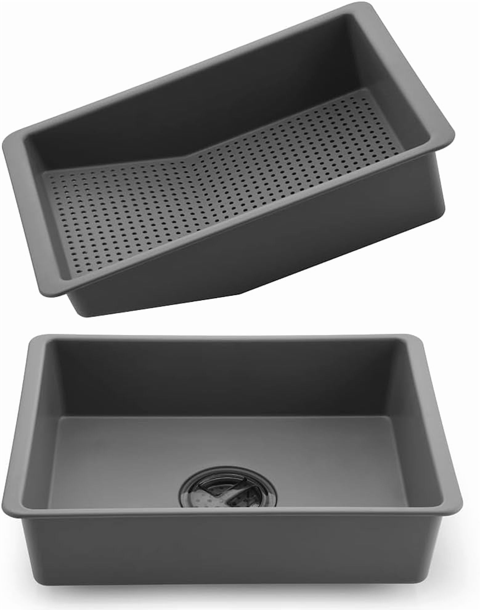 2-in-1 Dish Basin Set For Washing Dishes in Kitchen Sink, With Filter ...