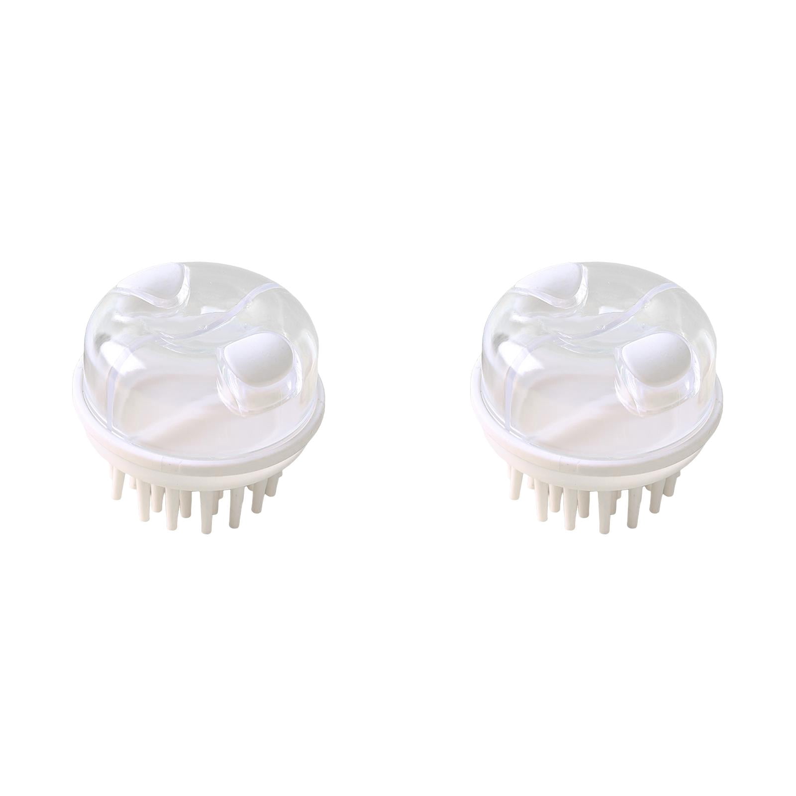 2-in-1 Dog Bath Brush & Shampoo Dispenser - Silicone Pet Grooming ...