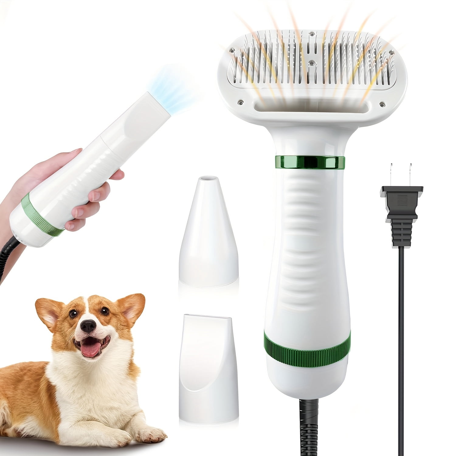 [2-in-1 Dog Dryer] 2-in-1 Dog Hair Dryer And Self-Cleaning Grooming ...