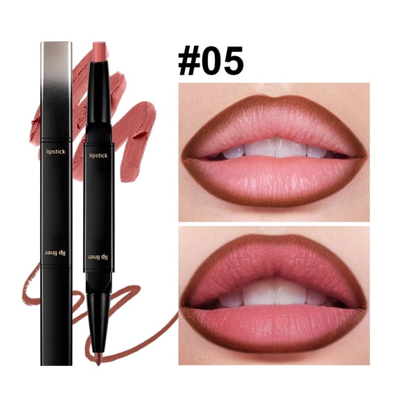2-in-1 Double-Head Lipstick And Liner Define And Your Pout With Matte ...
