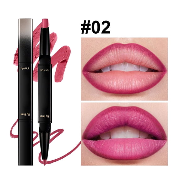 2-in-1 Double-Head Lipstick And Liner Define And Your Pout With Matte ...