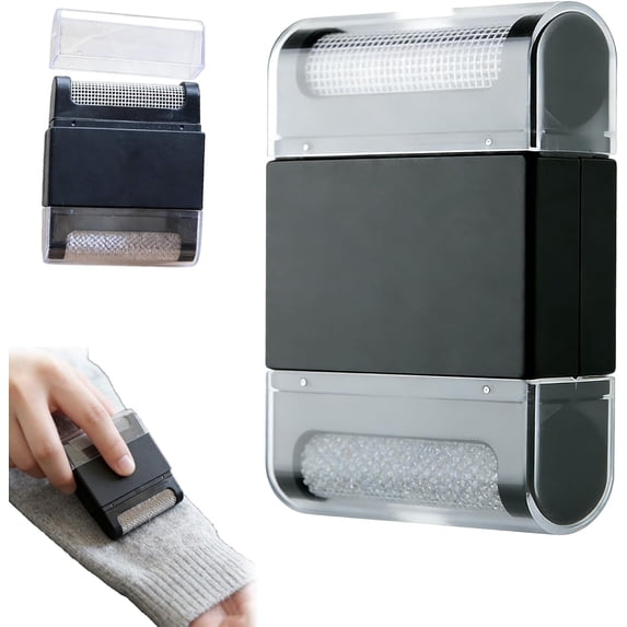 2-in-1 Double-Sided Fabric Shaver & Lint Roller - Portable Lint Remover ...