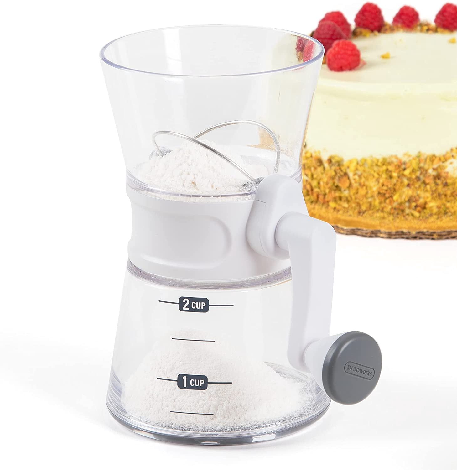 2-in-1 Double Volume Quick Sift Flour Sifter for Baking – 2-Cup ...