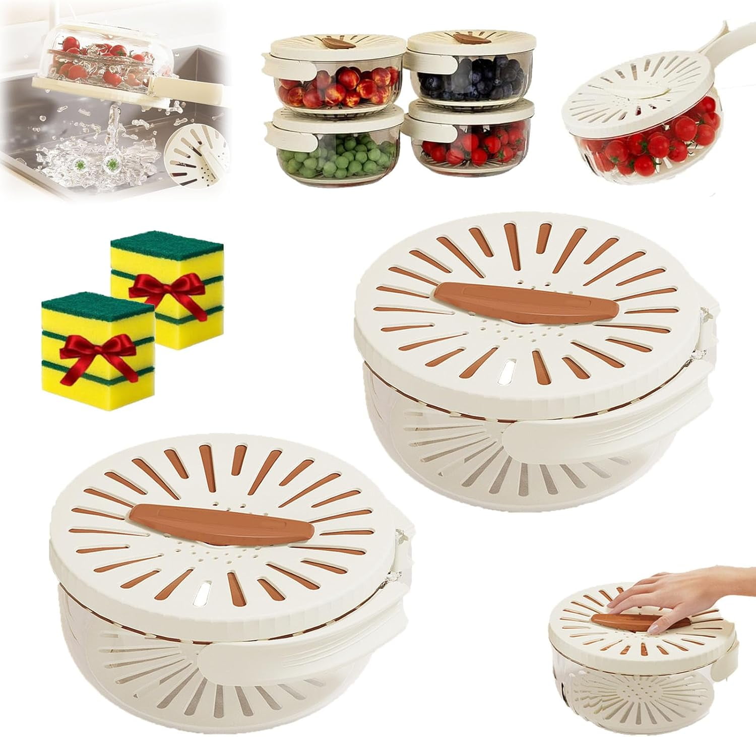 2-in-1 Draining and Preservation Basket, Circularcite Draining and ...