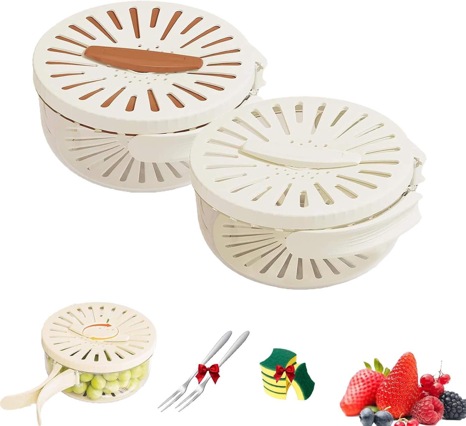 2-in-1 Draining and Preservation Basket, Simplify Washing & Storing ...