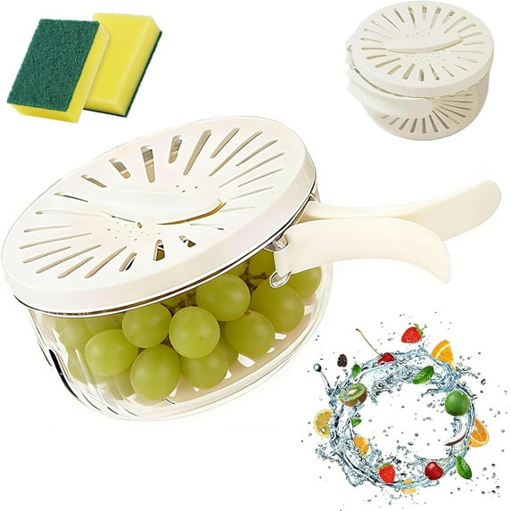 2-in-1 Draining and Preservation Basket: Simplify Washing & Storing ...