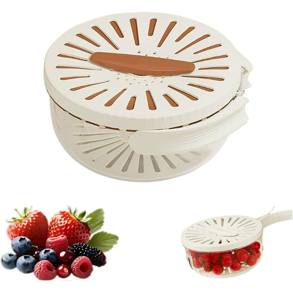 2-in-1 Draining and Preservation Basket: Simplify Washing & Storing ...