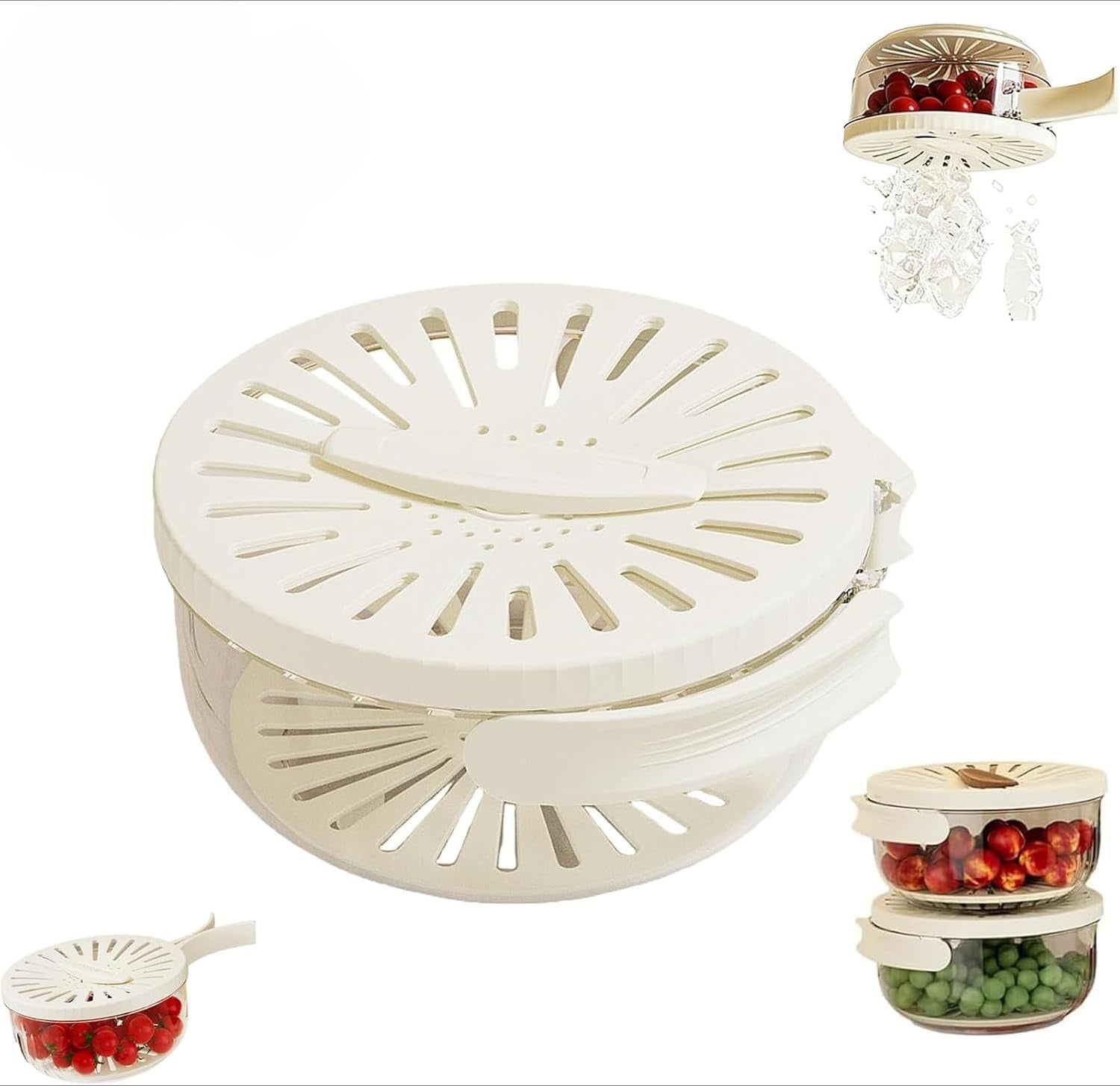 2-in-1 Draining and Preservation Basket，2026 New Foldable Vegetable ...