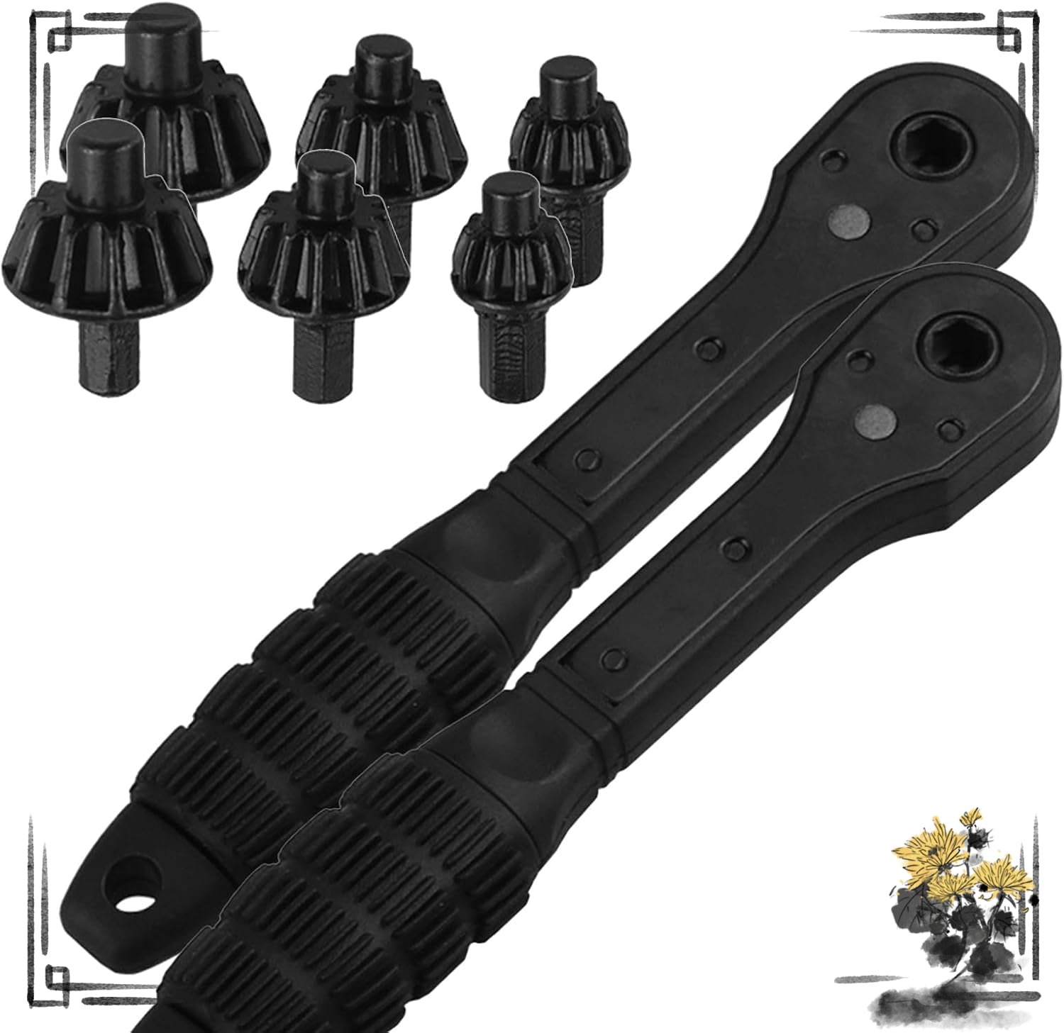 2 in 1 Drill Chuck Ratchet Spanner,Universal Drill Press Chuck Key ...