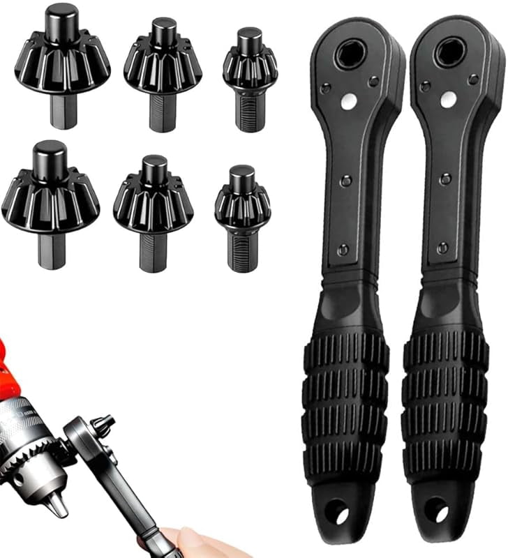 2-in-1 Drill Chuck Ratchet Wrench, 2025 New Universal Chuck Key ...