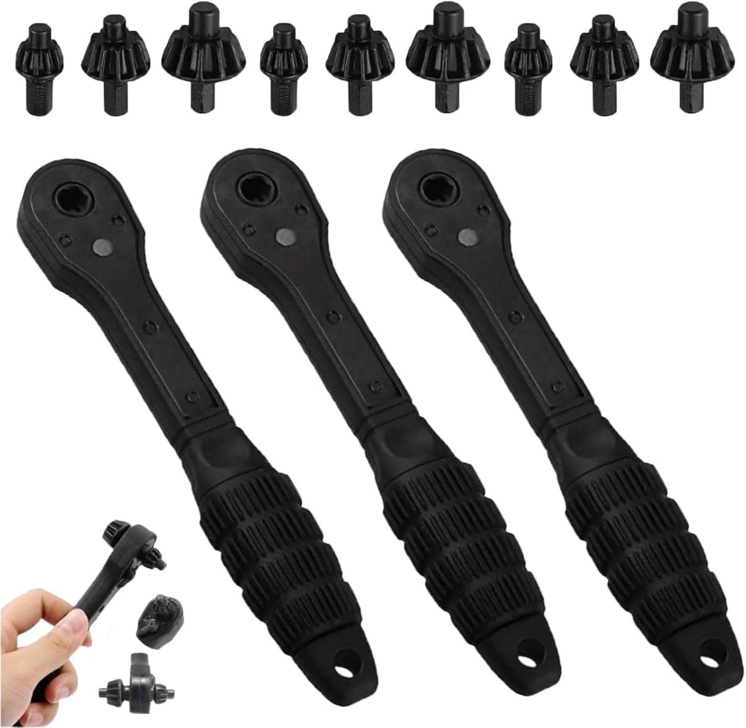 2‑in‑1 Drill Chuck Ratchet Wrench, Double Head Drill Chuck Key Ratchet ...