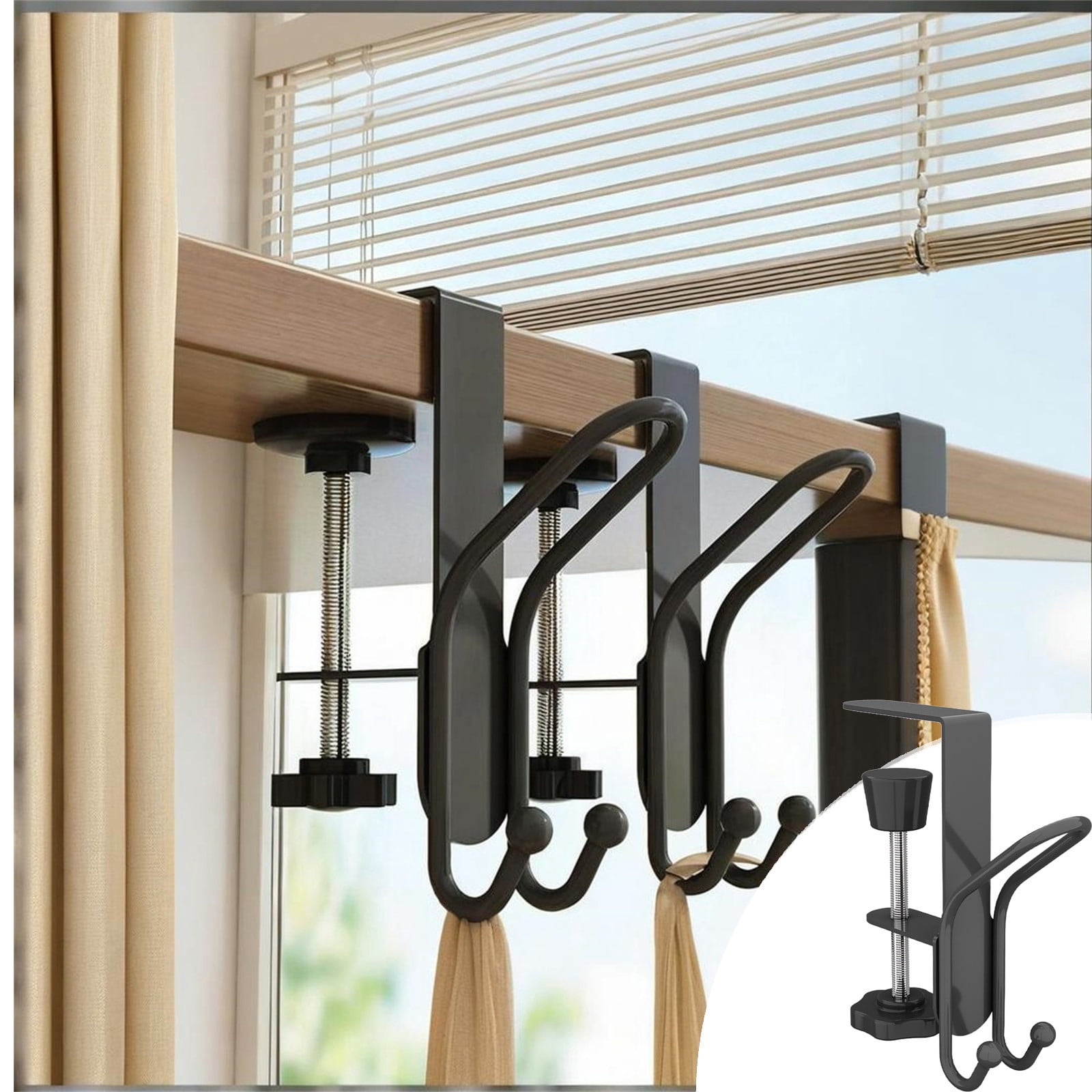 2-in-1 No Drill Fireplace Garland and Stocking Hanger - Heavy Duty ...