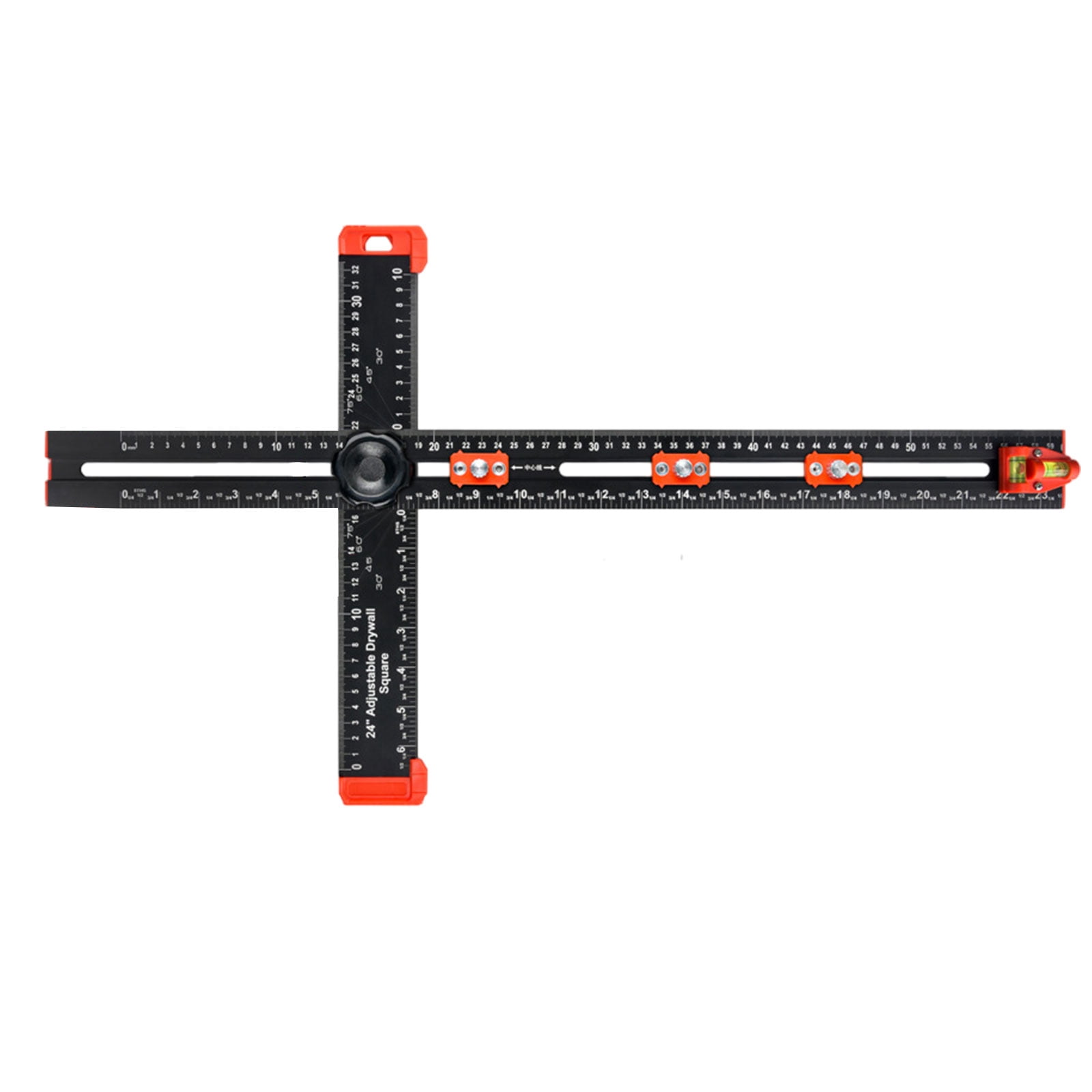 2 in 1 Drilling Positioning Ruler Combination Angles Ruler T Shape ...