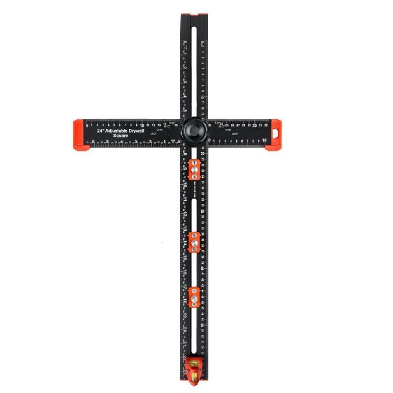 2 in 1 Drilling Positioning Ruler Combination Angles Ruler T-Shaped ...