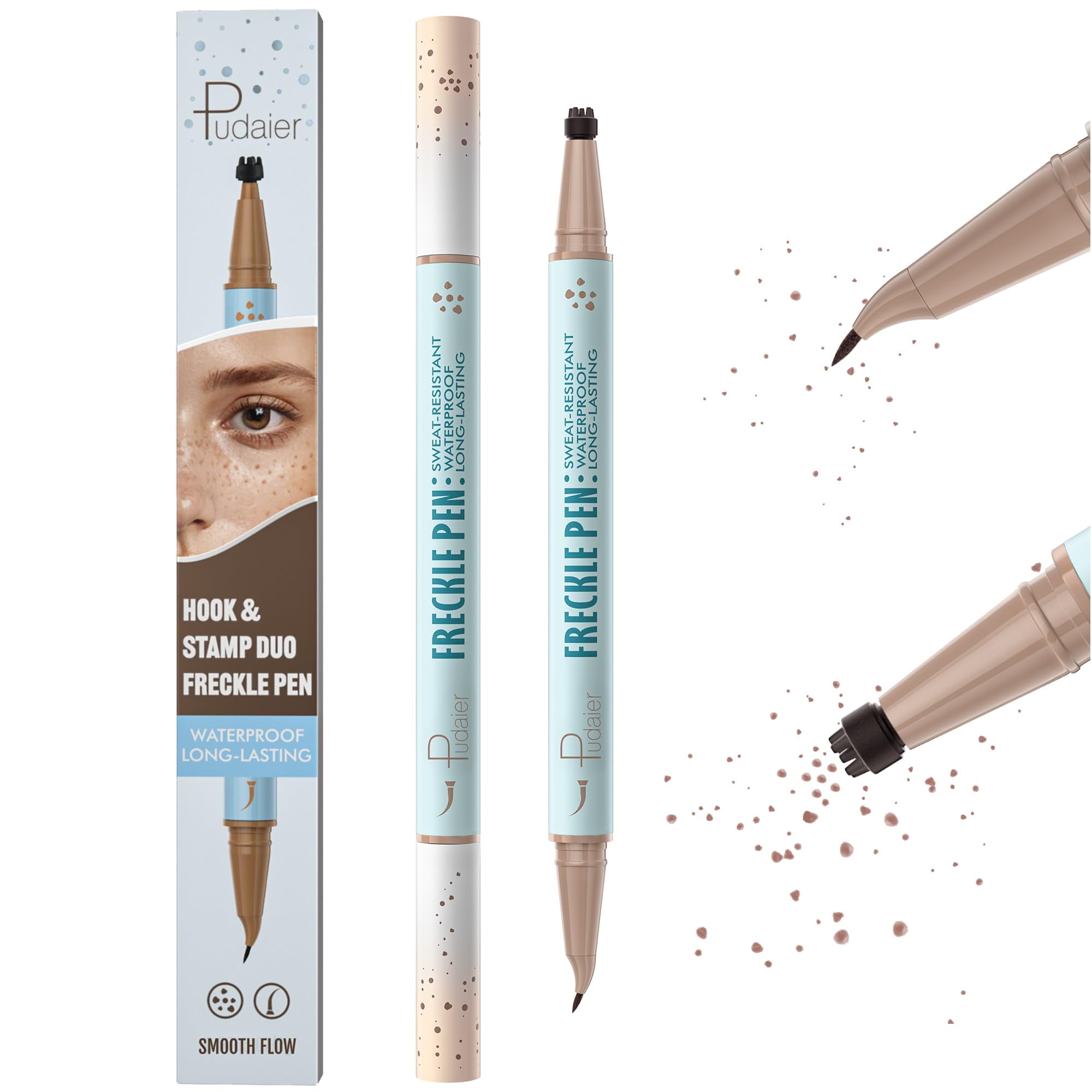 2-in-1 Dual Ended Microblading JKF25 Freckle Pen & Freckle Stamp ...