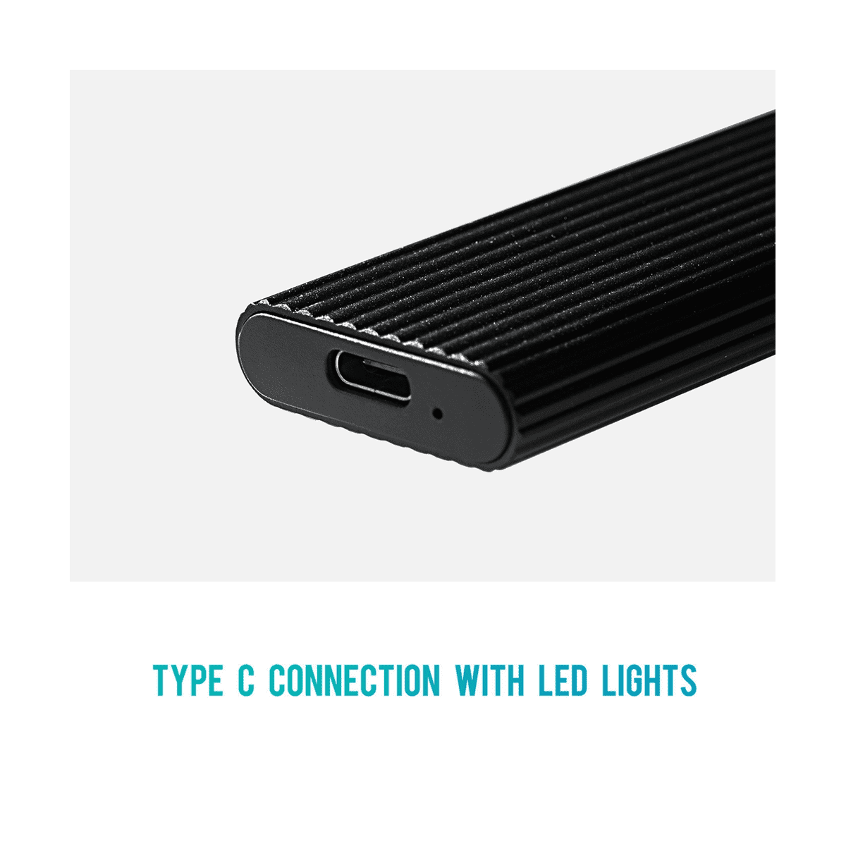 2 in 1 Dual Protocol Type C USB 3.1 Adapter SATA SSD HDD M.2 NGFF SSD Enclosure for M2 Hard ...