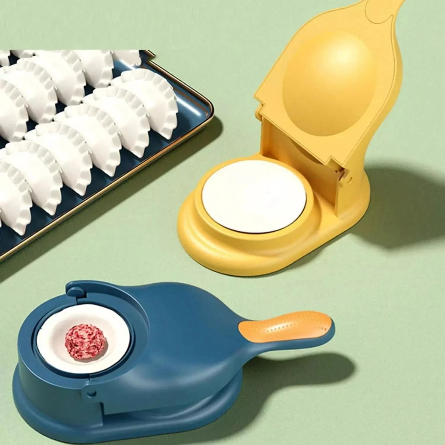 2-in-1 Dumpling Maker Tool, Home Kitchen Dumpling & Baozi Skin Presser ...