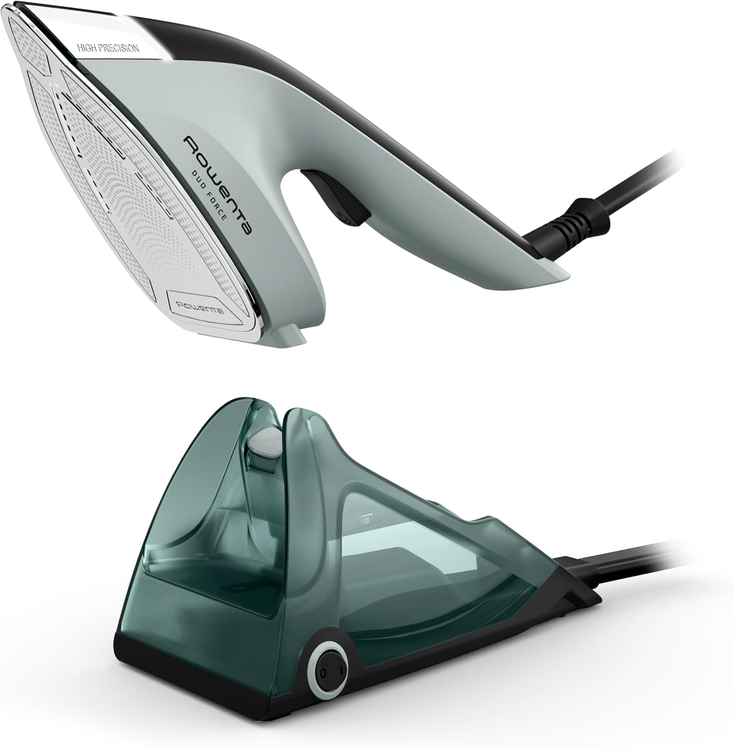 2-in-1 Duo Force Iron and Steamer for Clothes, 1700W Steam Iron ...