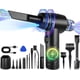 2-in-1 Electric Compressed Air Duster & Cordless Vacuum Cleaner 7600mAh ...