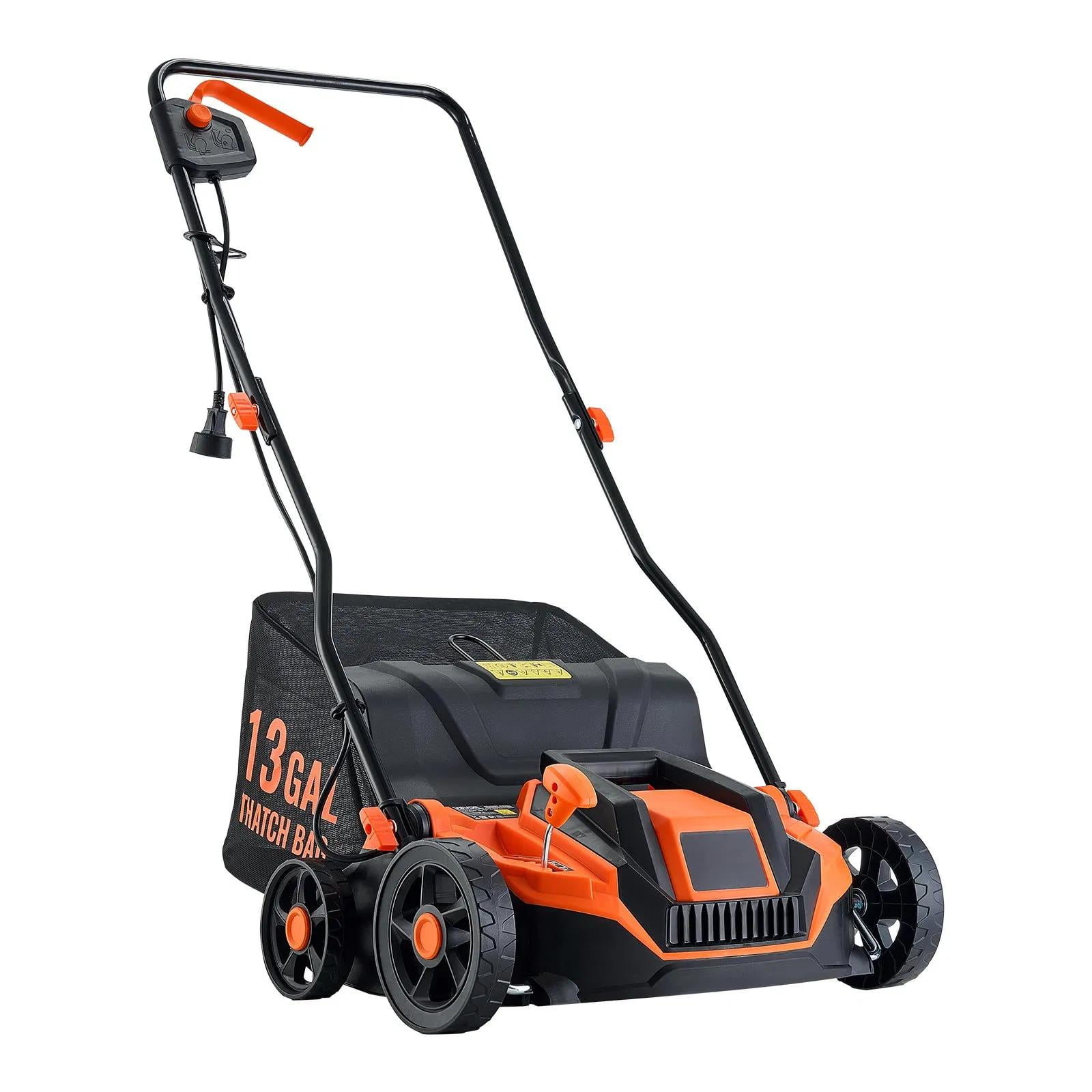 2-in-1 Electric Dethatcher and Scarifier, Corded Lawn Dethatcher with ...