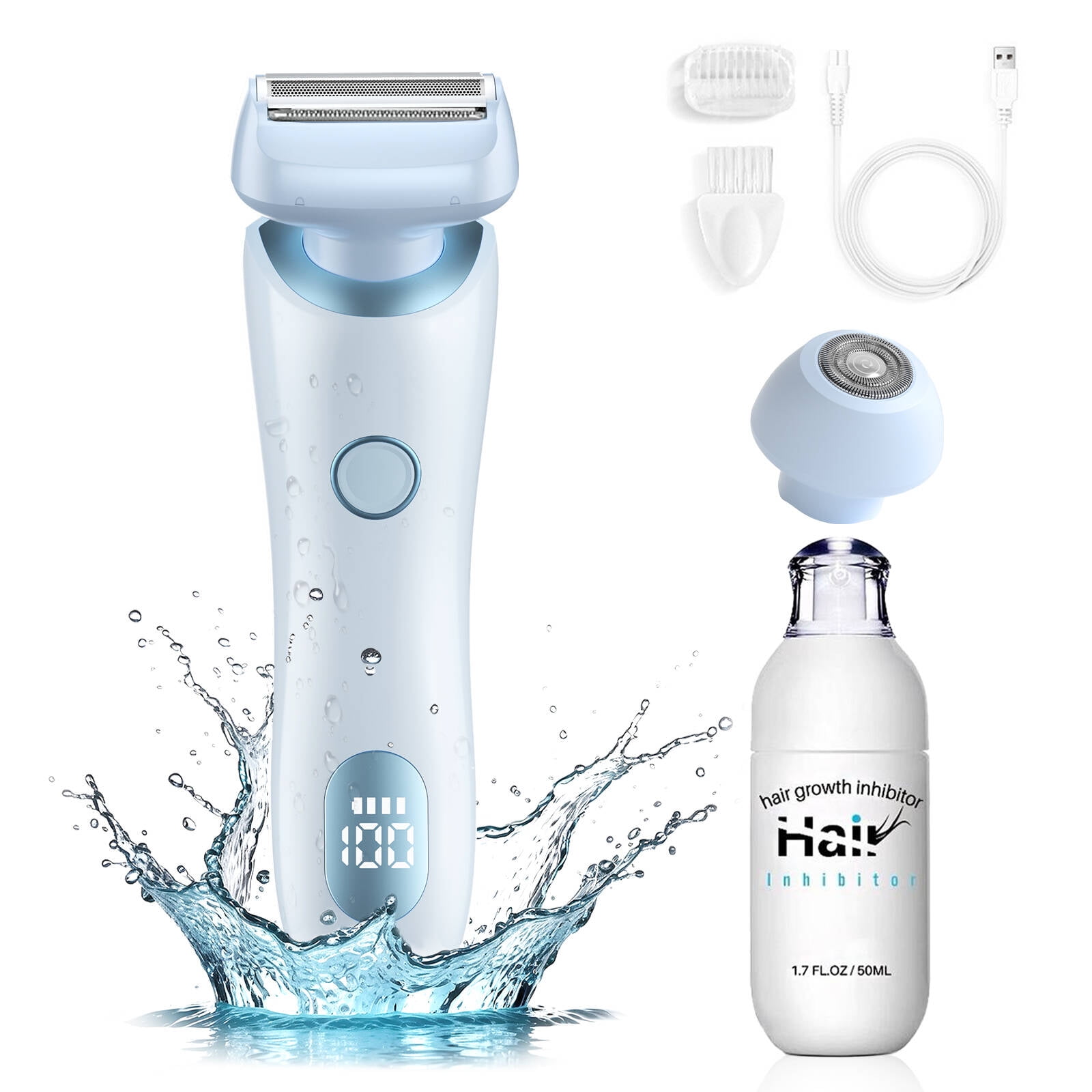 2 in 1 Electric Epilator for Women, Provides Smooth and Painless Hair ...