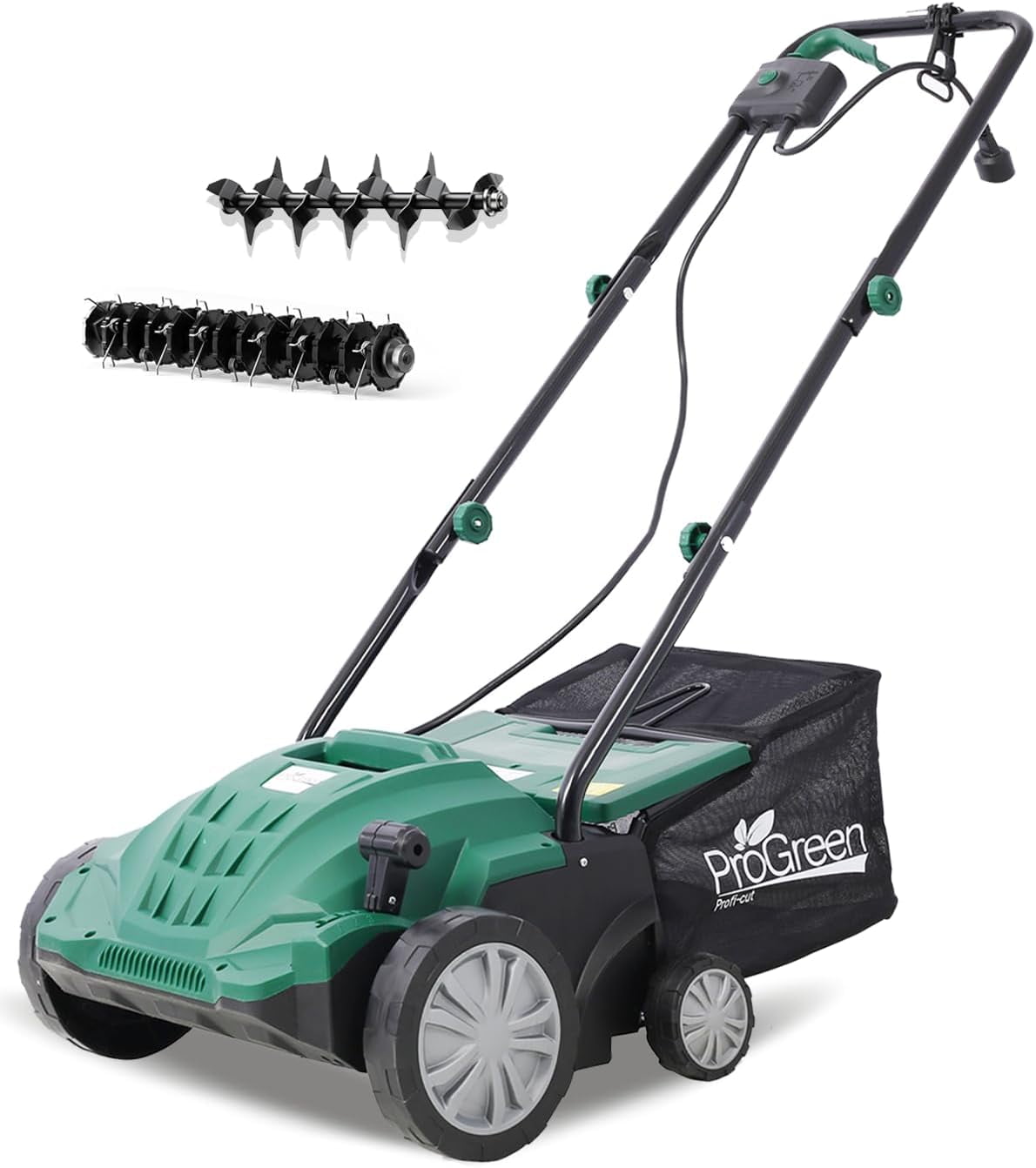2-in-1 Electric Lawn Dethatcher and Scarifier, 13-Inch 12 Amp Garden ...