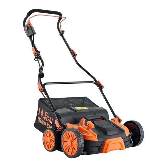 2 in 1 Electric Lawn Dethatcher and Scarifier 16 Inch 15 Amp Corded ...