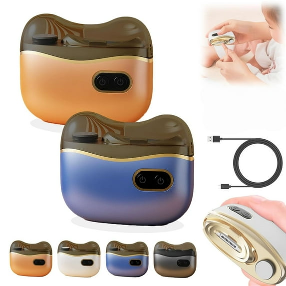 2-in-1 Electric Nail Clipper & Polisher for Adults & Seniors, Quiet ...