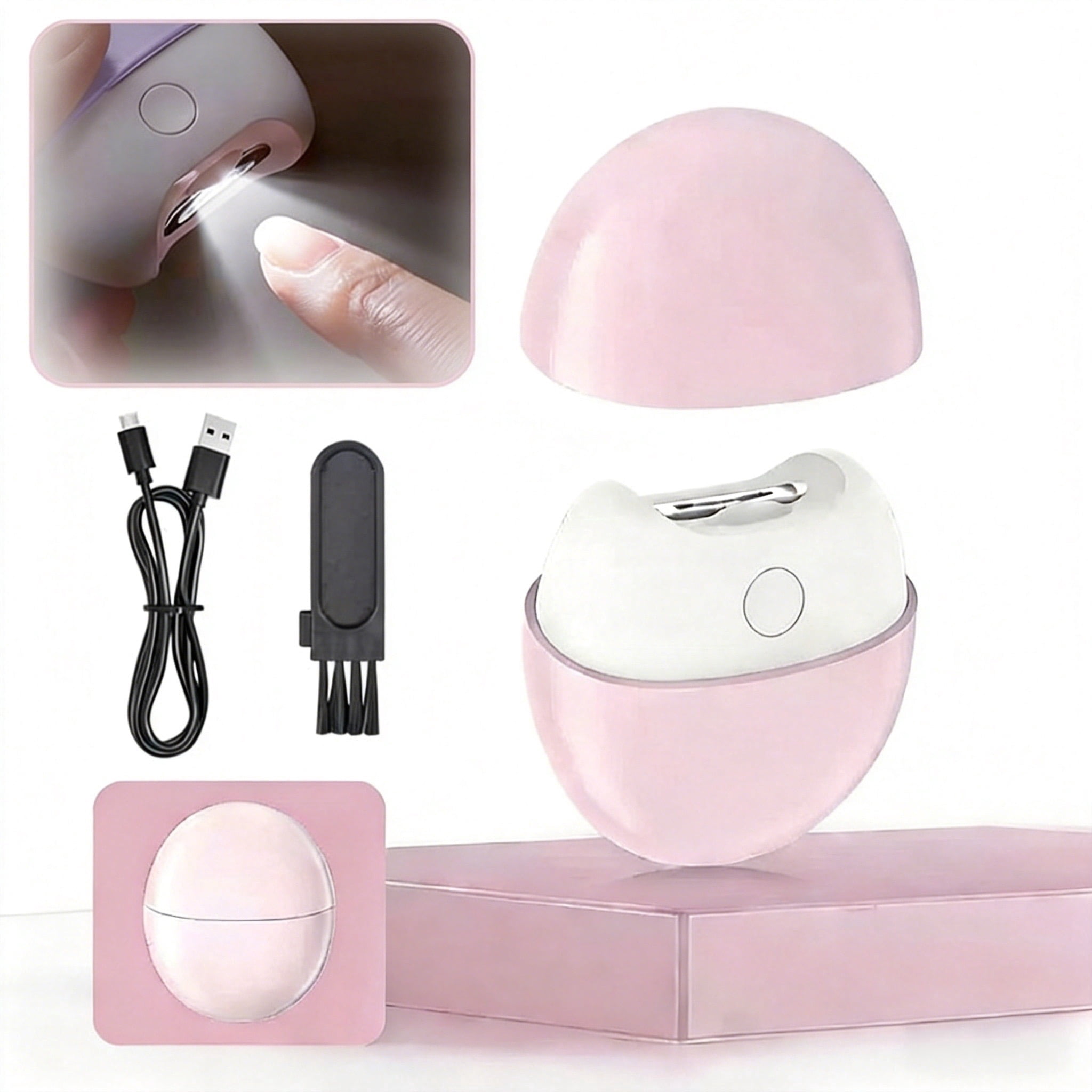 2-in-1 Electric Nail Clipper & Polisher - Automatic Fingertip Trimmer ...