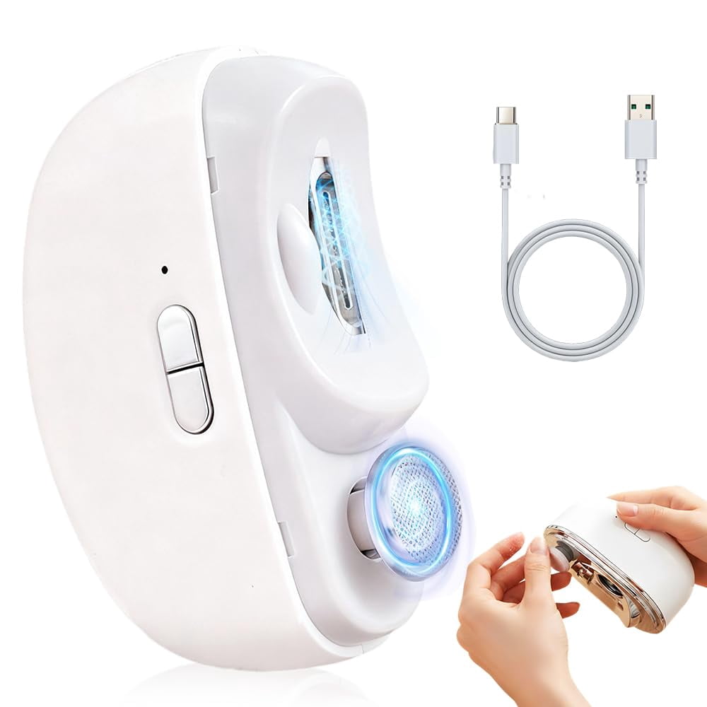 2 in 1 Electric Nail Clipper with LED Light - Automatic Nail Trimmer ...