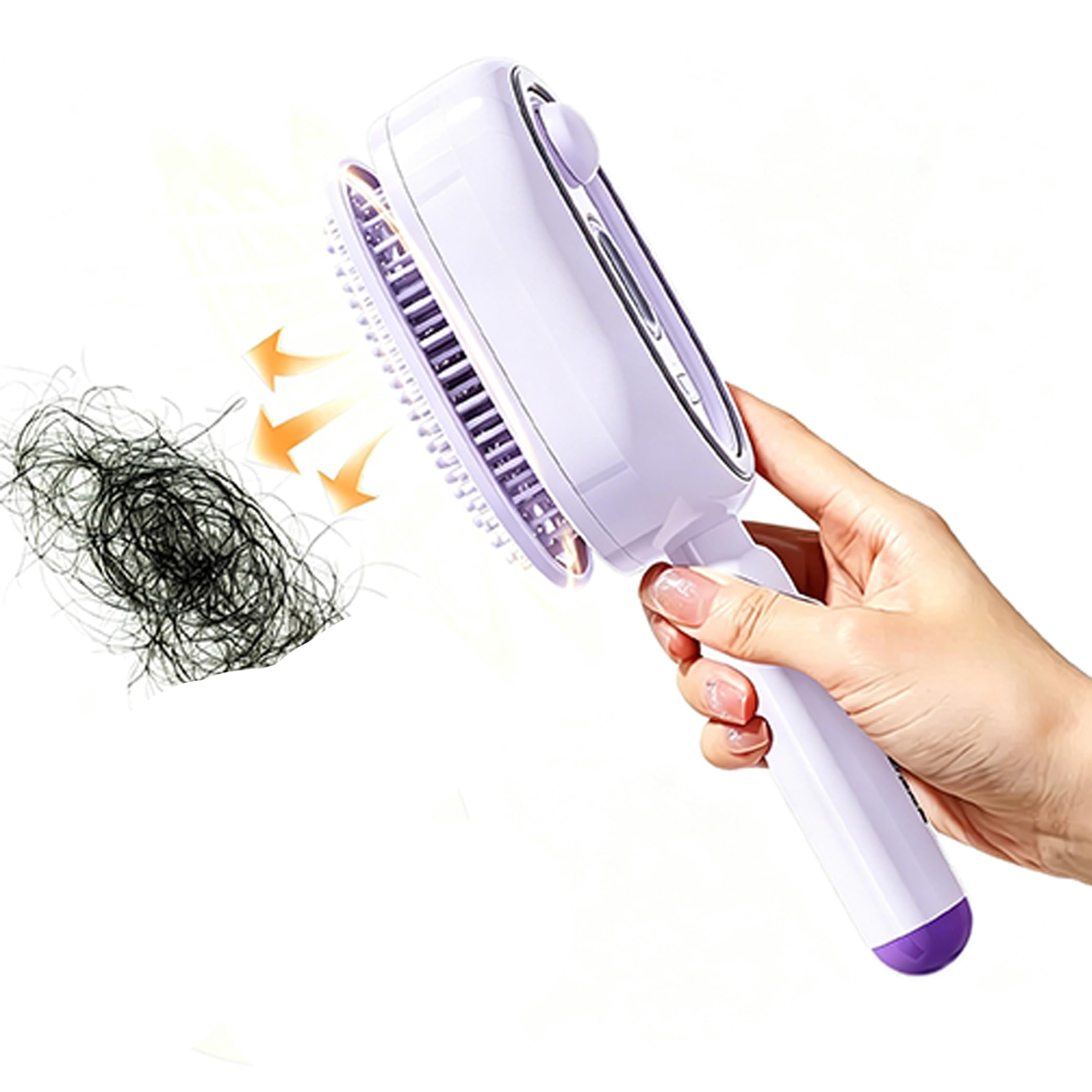2-in-1 Electric Spray Air Cushion Massage Comb - Rechargeable Mist Hair ...