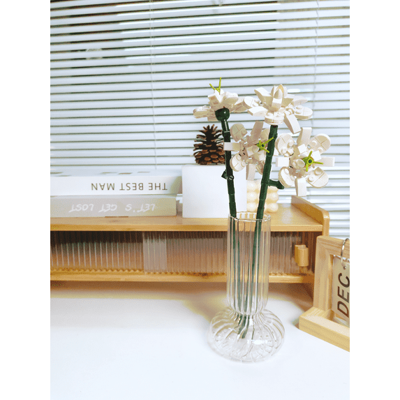 2-in-1 Eternal Rose & Sunflower Bouquet Building Blocks, DIY Home Decor ...