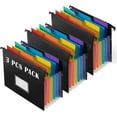 TRANBO, 2-in-1 Expanding Hanging File Folders, 7 Pockets, Letter Size ...
